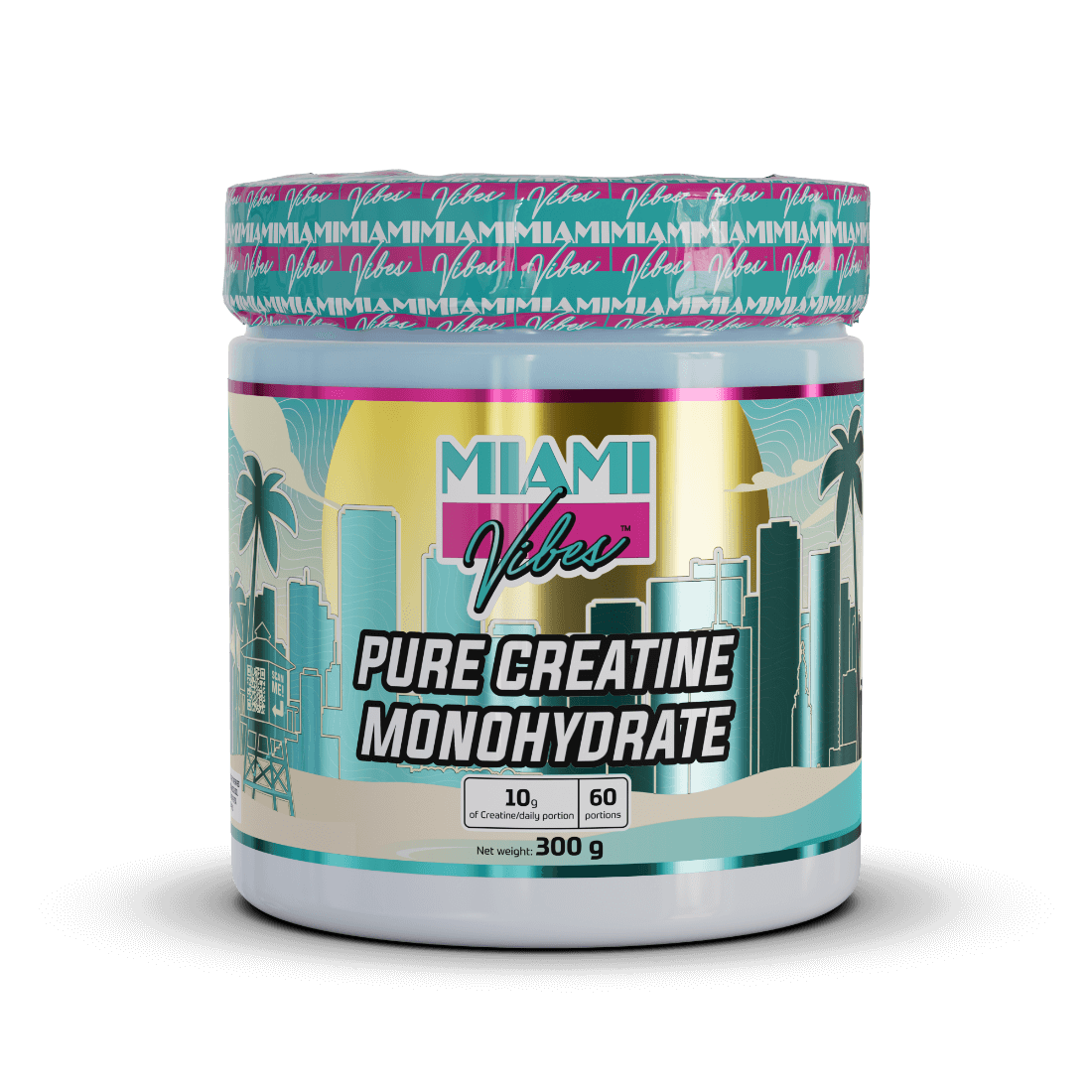 MIAMI VIBES – PURE CREATINE MONOHYDRATE 300g / 500g - Nutricon24